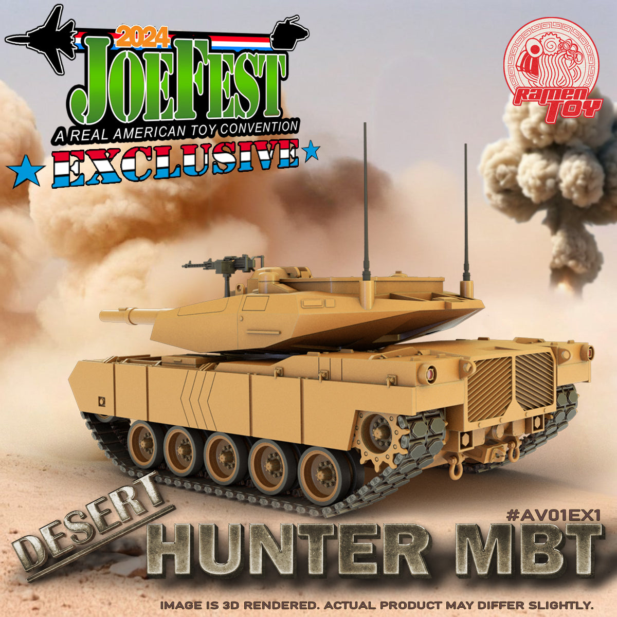 ITEM #RAV01EX1 -DESERT HUNTER MBT – Ramen Toy