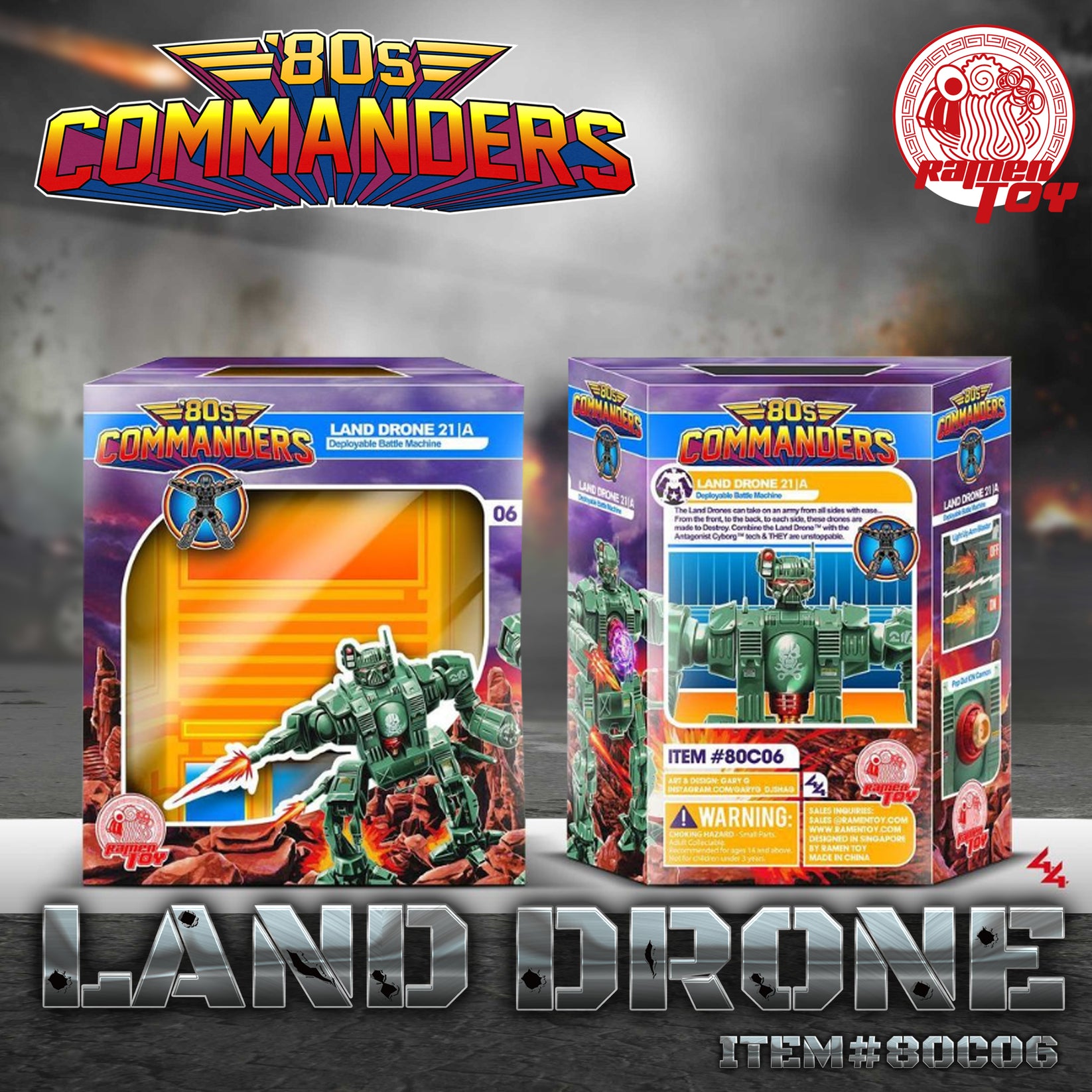 ITEM #80C06 - 80s Commanders Land Drone #SPECIAL – Ramen Toy