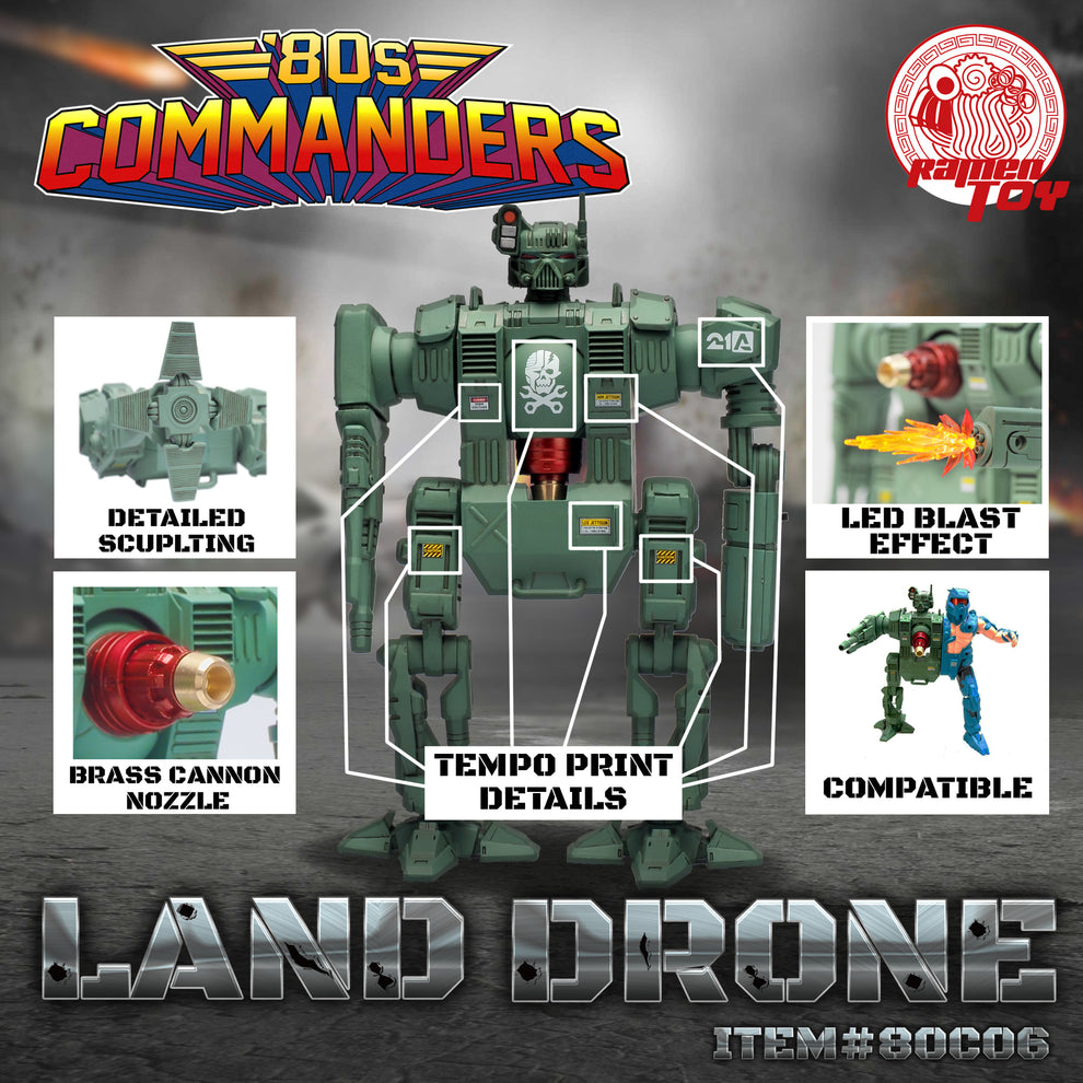ITEM #80C06 - 80s Commanders Land Drone #SPECIAL – Ramen Toy